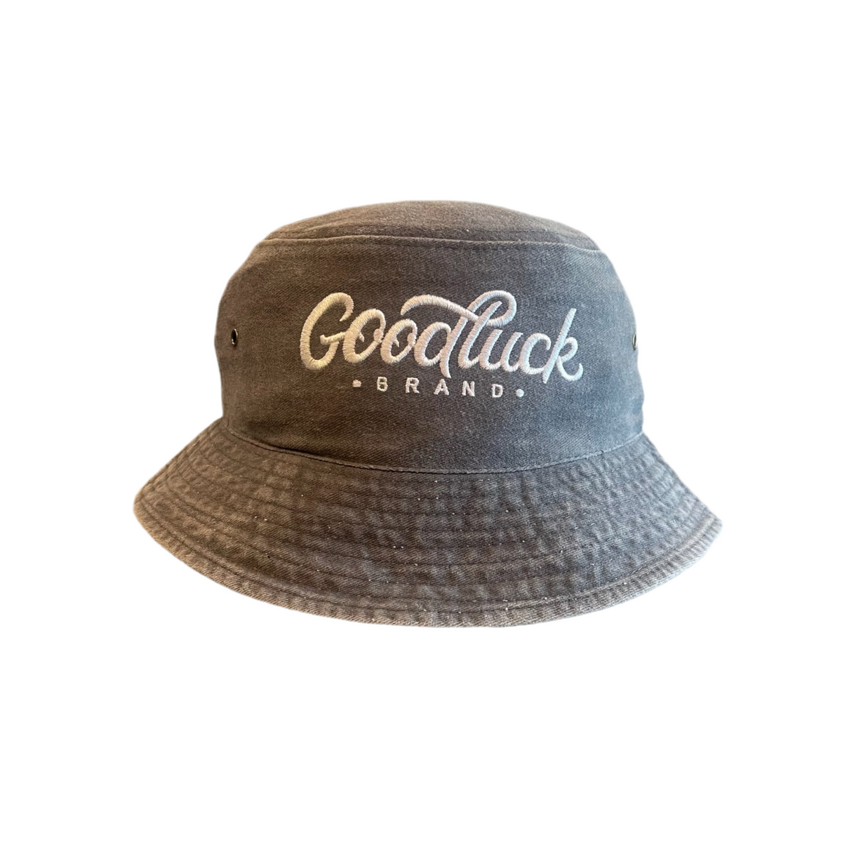 Grey Bucket Hat – The "Good Luck Brand"