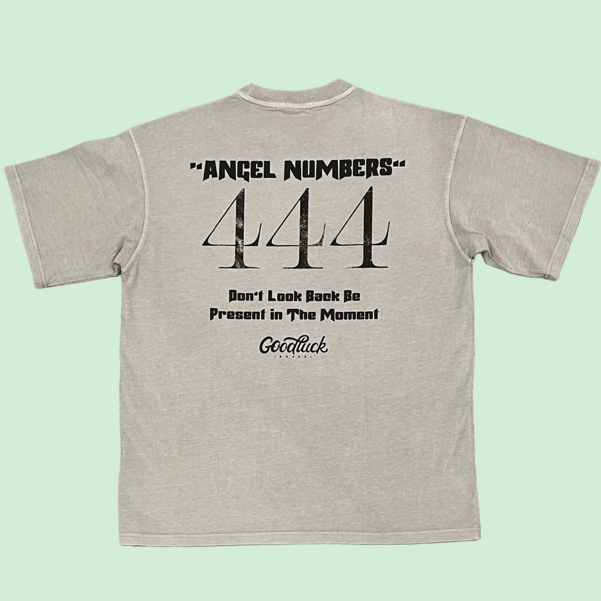 “Bone Grey” Angel Numbers Shirt – The "Good Luck Brand"